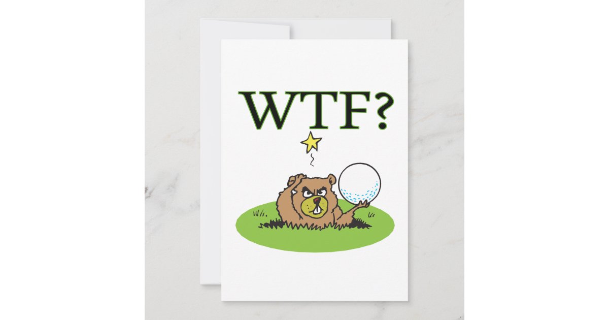 Angry Gopher Invitation | Zazzle