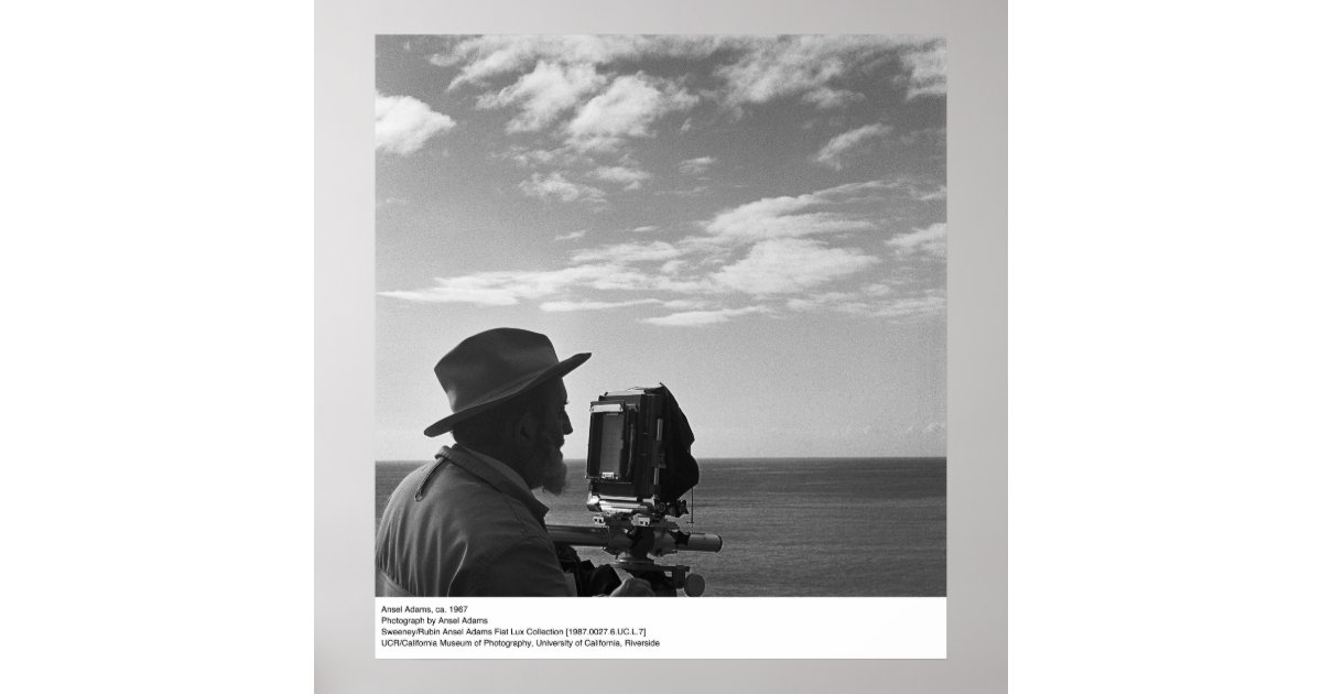 Ansel Adams Self Portrait, ca. 1967 Poster | Zazzle