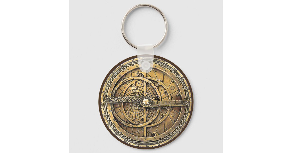 Antique Astrolabe 2 Key Ring | Zazzle