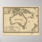 Antique Map of Australia circa 1770 Poster | Zazzle.com.au