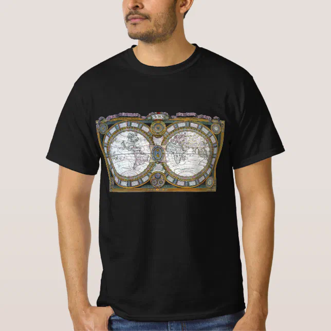 Antique Old World Map by Claude Auguste Berey T-Shirt | Zazzle