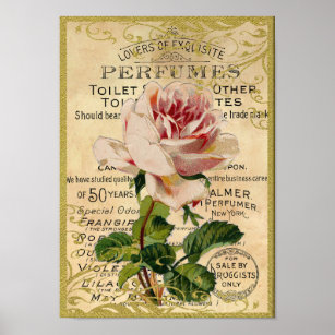 French Perfume Advertisement Posters & Photo Prints | Zazzle AU