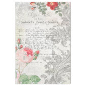 Antique Roses, Engraved Scrolls & Script Decoupage Tissue Paper | Zazzle