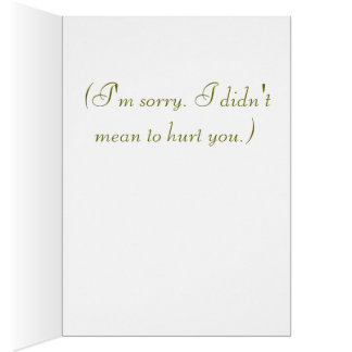Apology Cards & Invitations | Zazzle.com.au