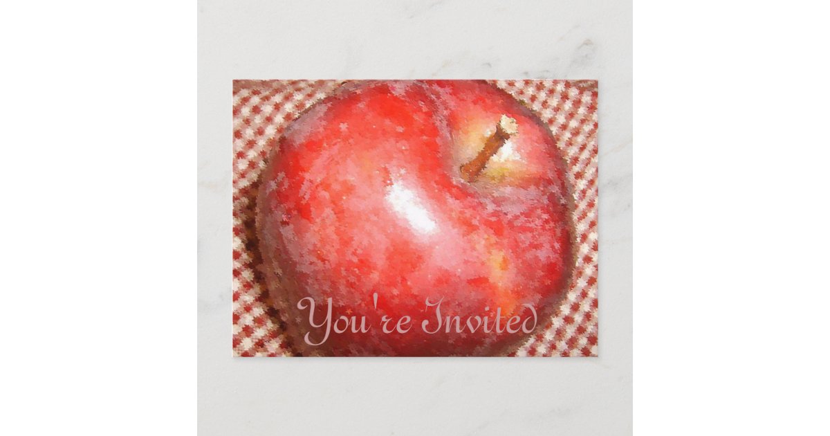 Apple Invitation | Zazzle