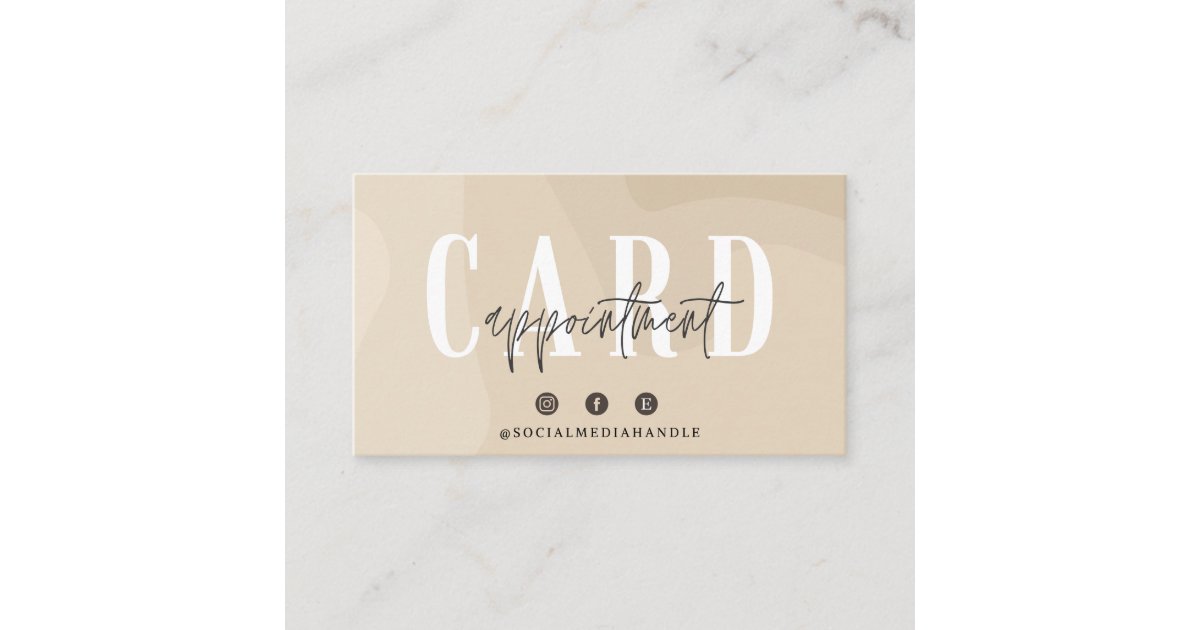 Appointment Card Template, Modern Appt Card Design | Zazzle