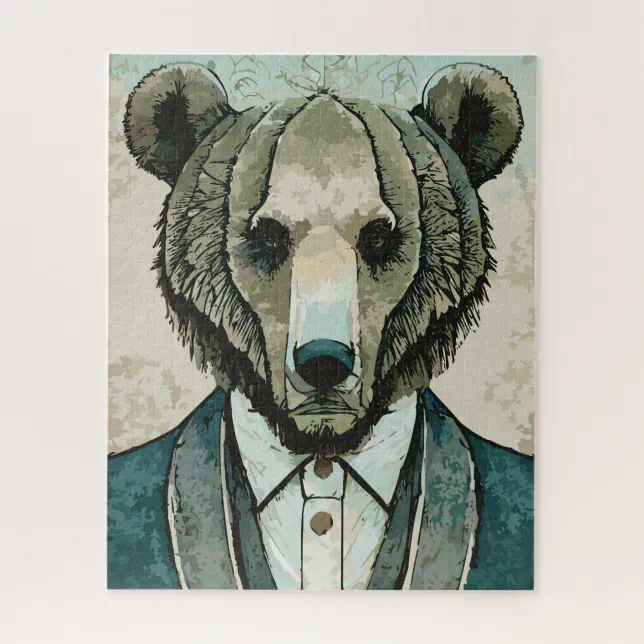 Aristocrat Bear Jigsaw Puzzle | Zazzle
