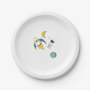 Rocket Ships Plates | Zazzle AU
