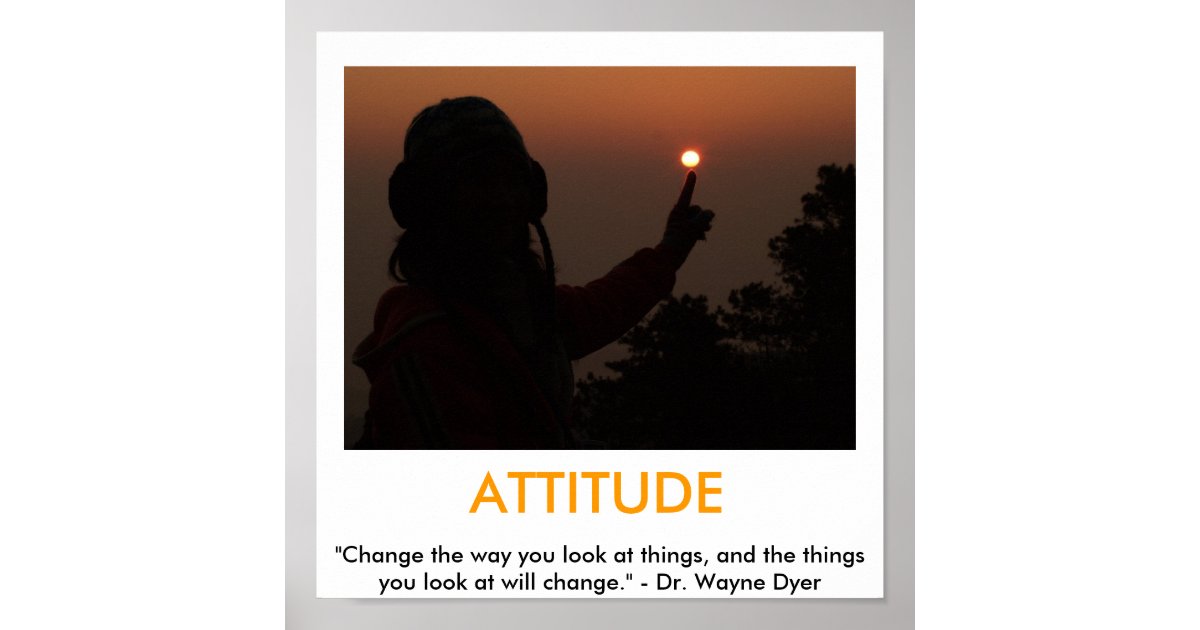ATTITUDE motivational poster | Zazzle