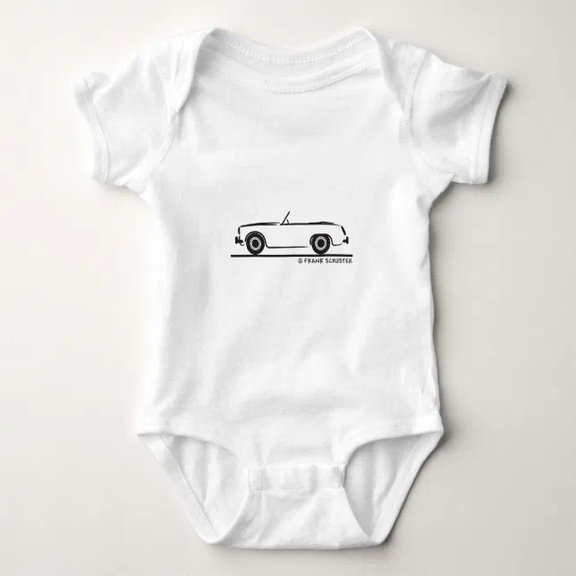 Austin Healey Sprite MK II Baby Bodysuit | Zazzle