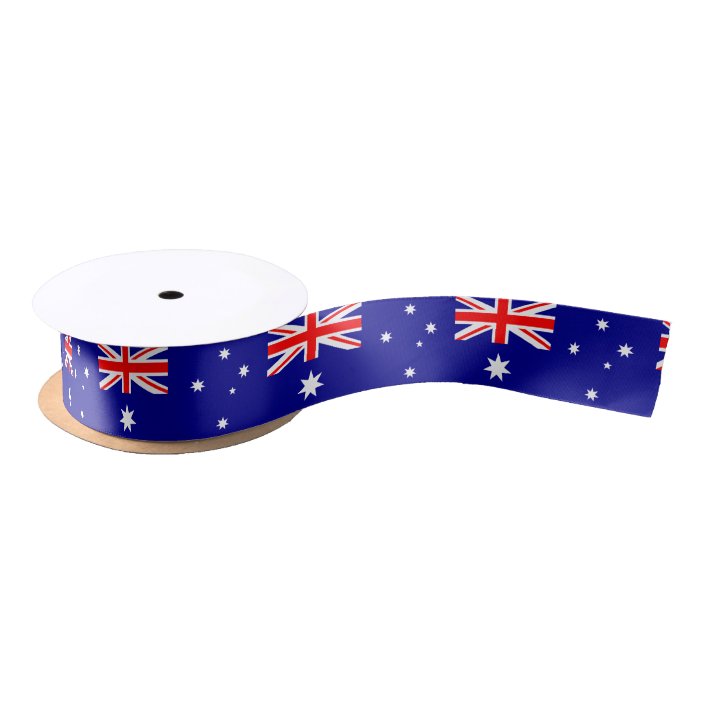 Australia & Australian Flag Ribbon Satin Ribbon | Zazzle.com.au