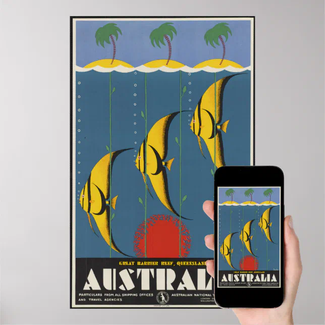 Australia Great Barrier Reef Queensland Poster | Zazzle