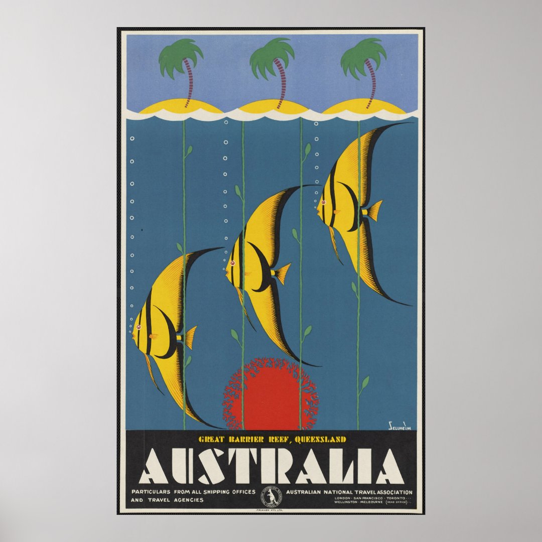 Australia Great Barrier Reef Queensland Poster | Zazzle