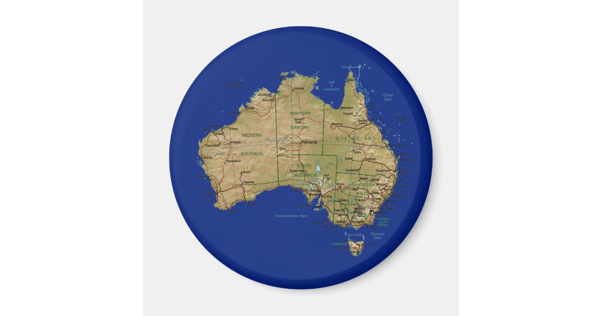 Australia Map Magnet | Zazzle