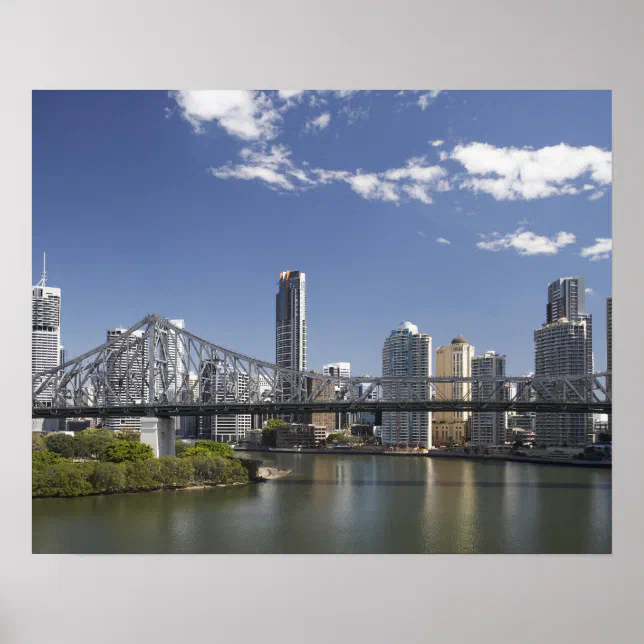 Australia, Queensland, Brisbane, Story Bridge, Poster | Zazzle