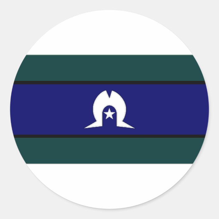 Australia Torres Strait Islanders Flag Classic Round Sticker | Zazzle