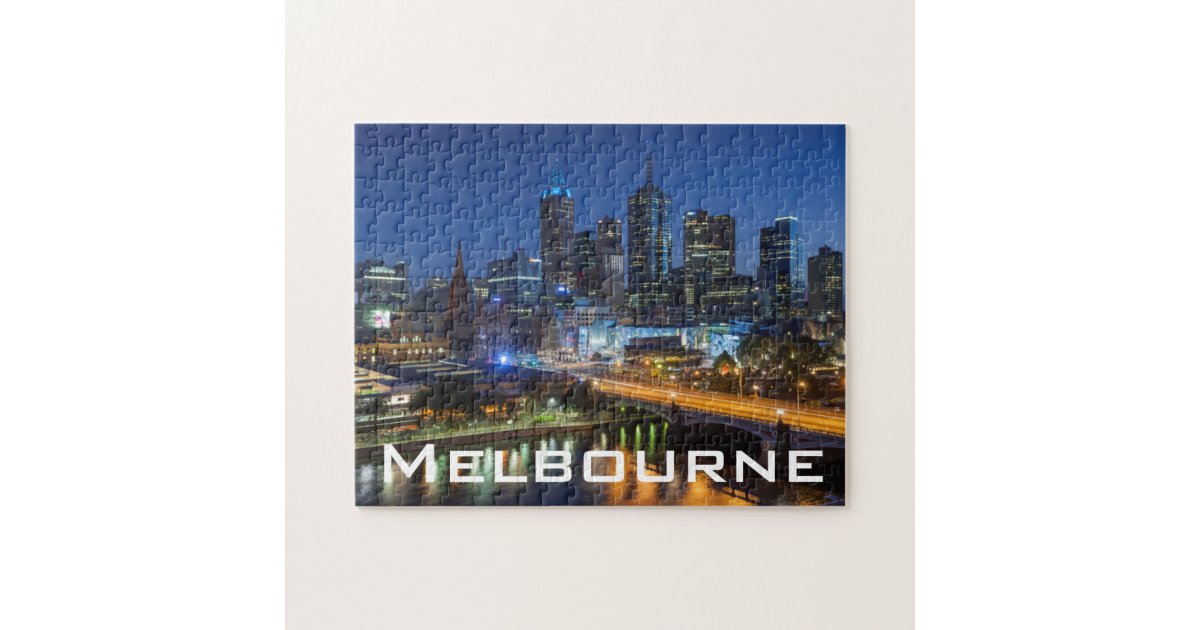 Australia, Victoria, Melbourne, skyline with Jigsaw Puzzle | Zazzle