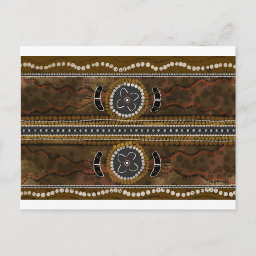 Australian Aboriginal Art - Food Gathering Postcard | Zazzle