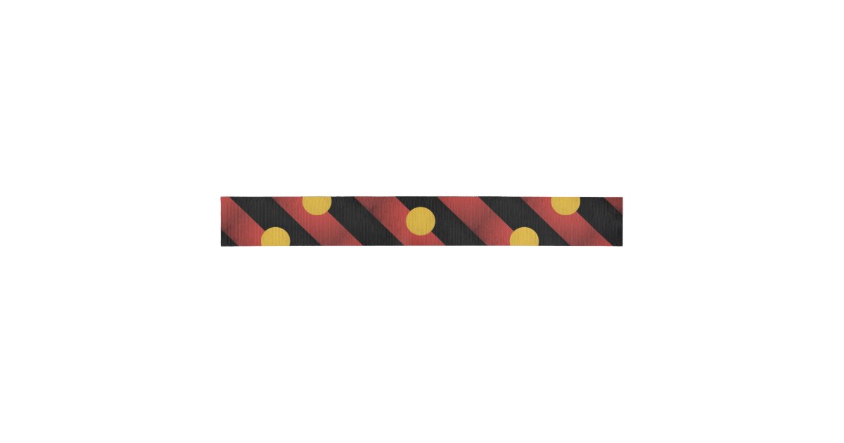 Australian Aborigines Grosgrain Ribbon | Zazzle