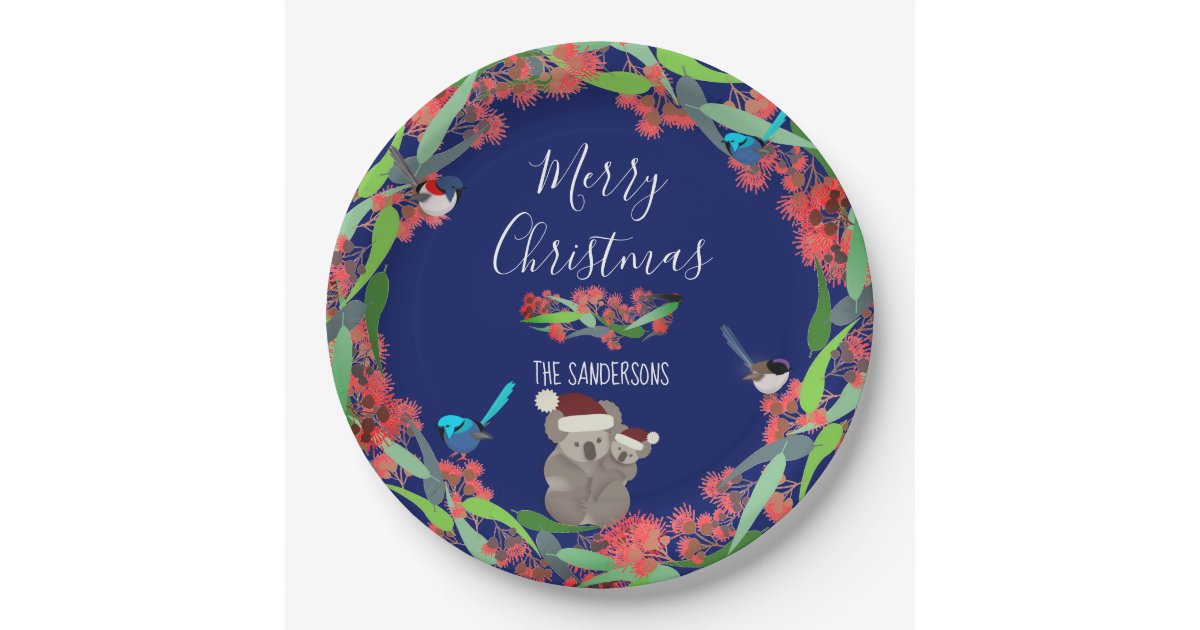Australian Christmas Paper Plate | Zazzle