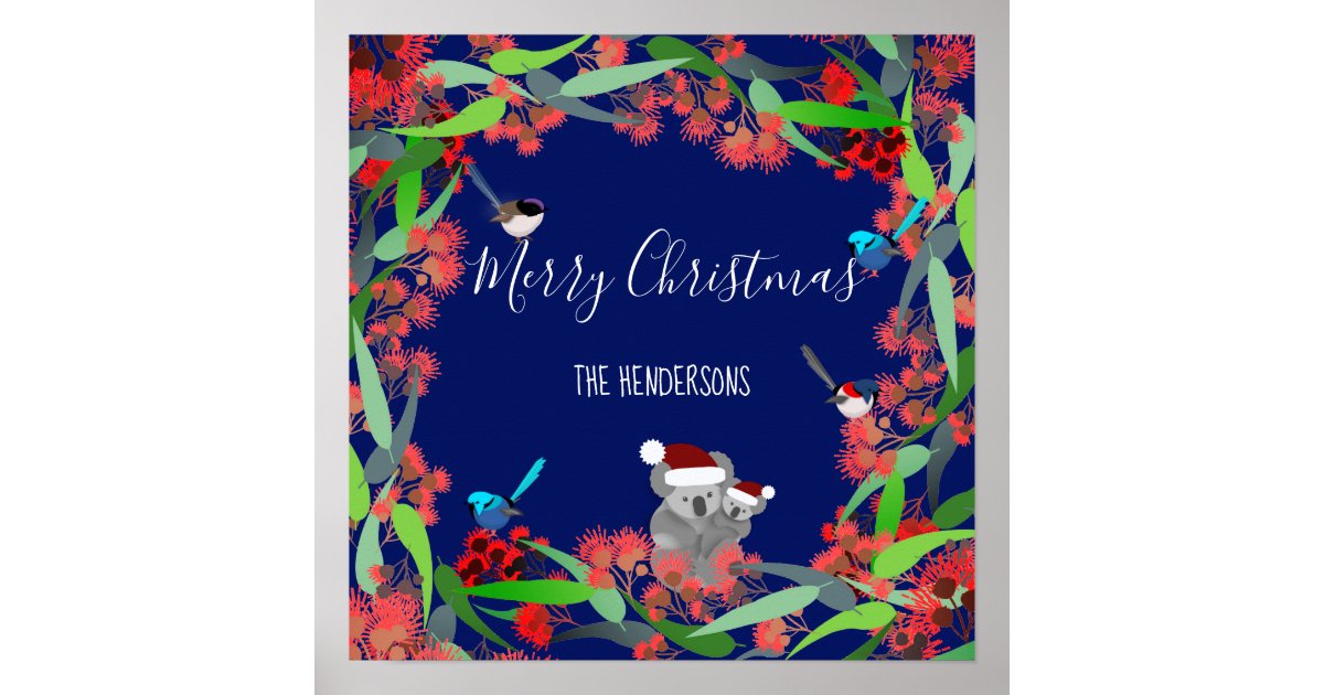 Australian Christmas Poster | Zazzle