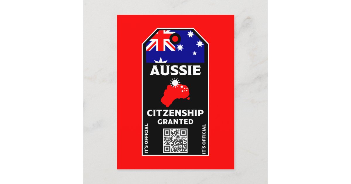 Australian Citizenship Party Congratulations Postcard | Zazzle