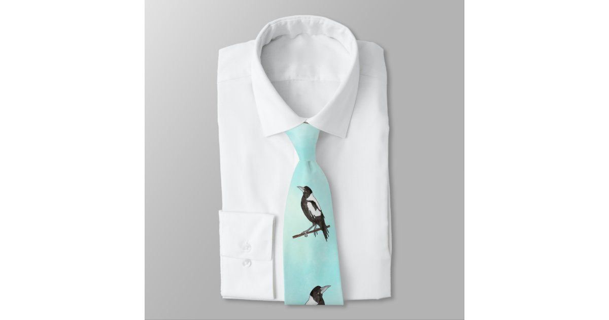 Australian Magpie Tie | Zazzle
