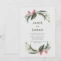 Australian Native Gum Blossom Wedding Invitation | Zazzle