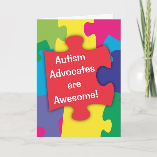 Autism Advocates are Awesome Thank You Card | Zazzle.com.au
