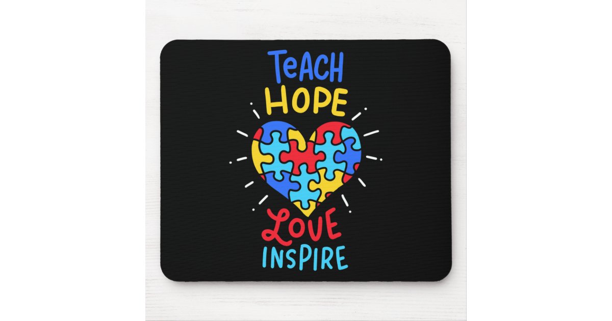 Autism Awareness Teacher Mouse Pad | Zazzle
