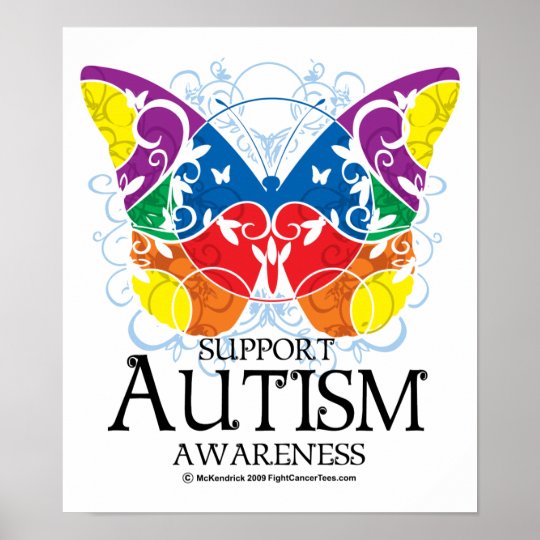 Autism Butterfly Poster | Zazzle.com.au