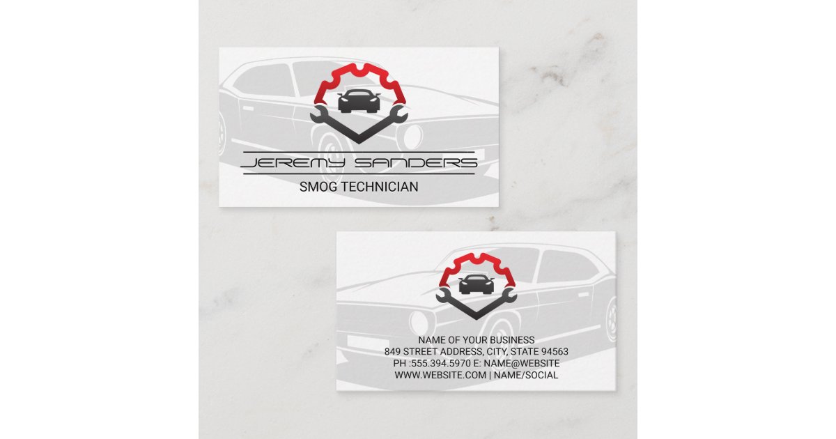 Auto Repair Logo | Car Services Business Card | Zazzle