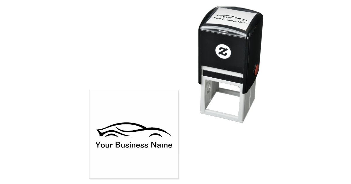 Automotive Business Logo Self-inking Stamp | Zazzle