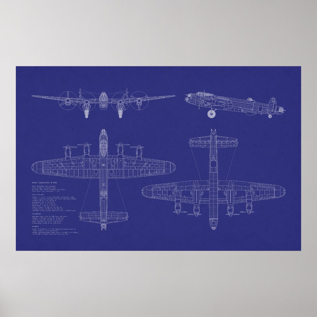 Avro Lancaster Bomber Poster | Zazzle
