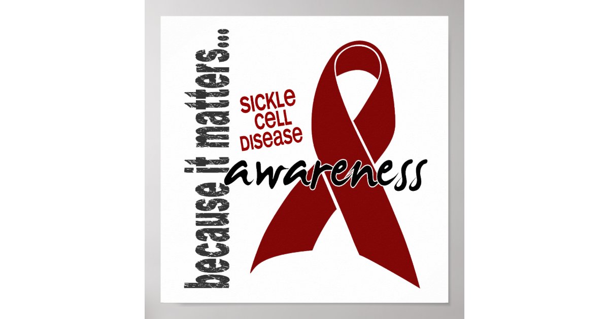 Awareness 1 Sickle Cell Disease Poster | Zazzle
