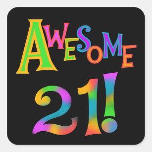 21st Birthday Stickers | Zazzle AU
