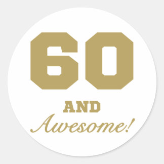 60th Birthday Stickers | Zazzle.com.au