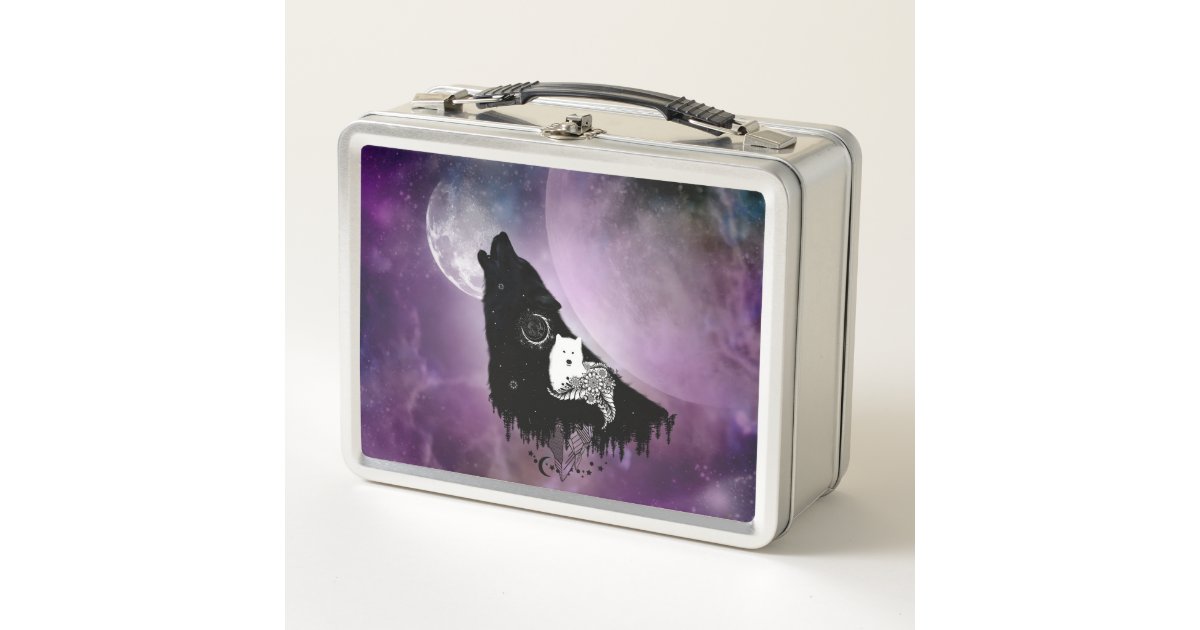 Awesome wolves metal lunch box | Zazzle