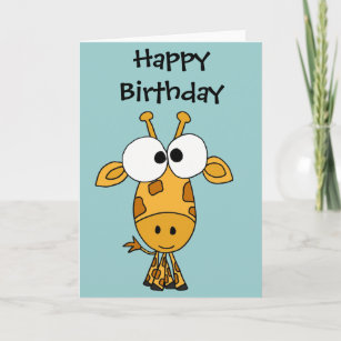 Cartoon Giraffes Cards | Zazzle AU