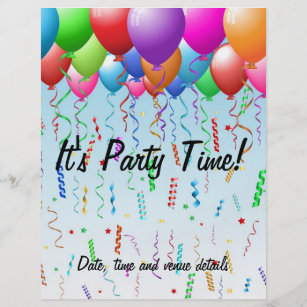 Balloons For Parties Flyers | Zazzle.com.au