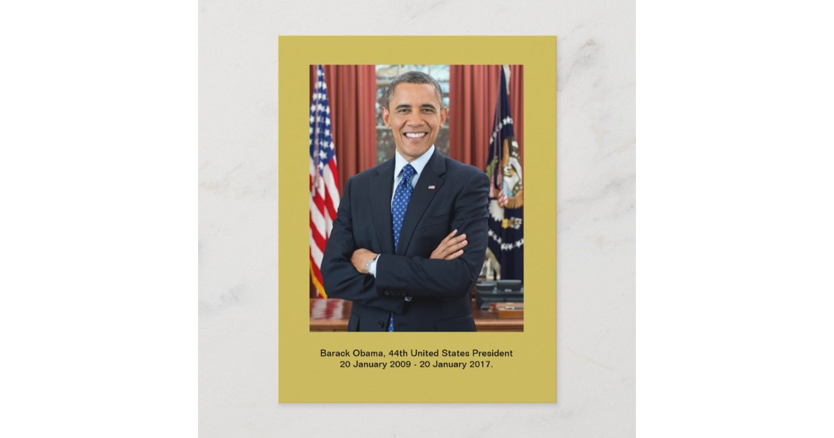 Barack Obama, 44th United States President Postcard | Zazzle