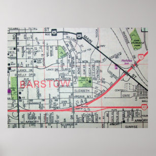 Street Map Posters & Photo Prints | Zazzle AU