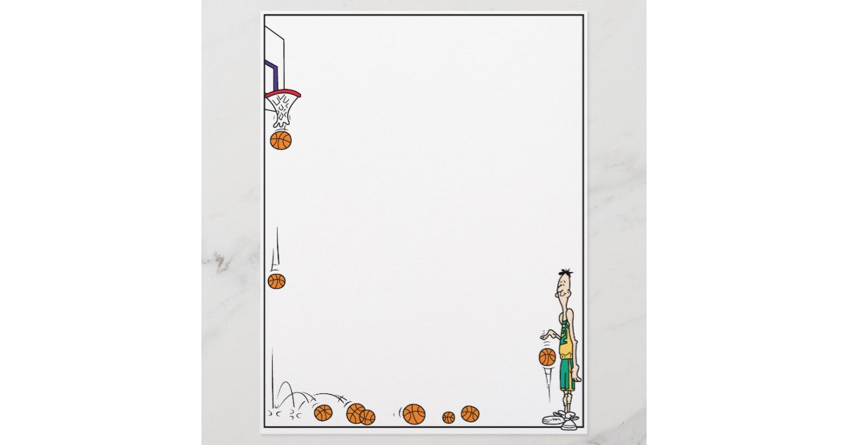 Basketball Letterhead | Zazzle