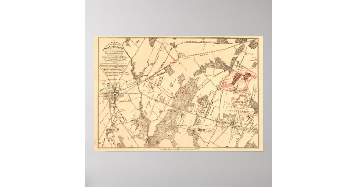 Battle of Gettysburg Poster | Zazzle