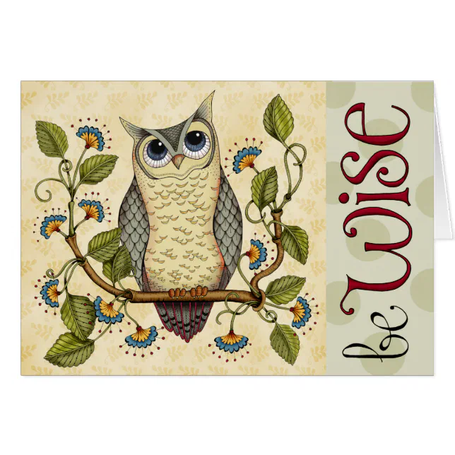 Be Wise - Card | Zazzle