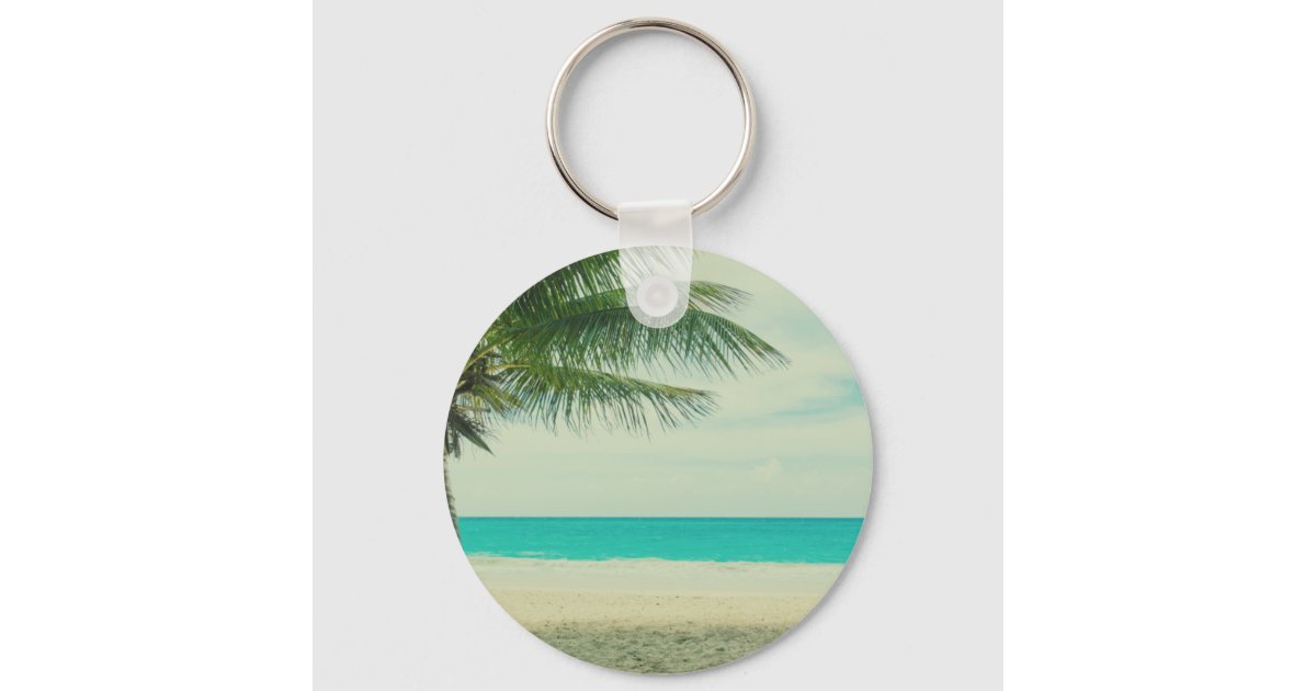 Beach Key Ring | Zazzle