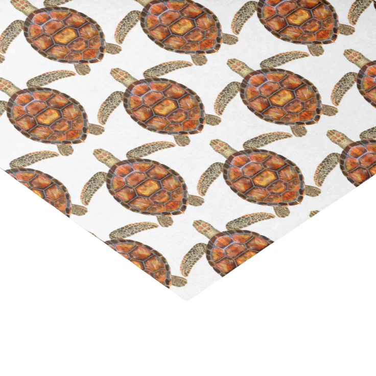 Beach Nature Theme Sea Turtle Tissue Paper | Zazzle
