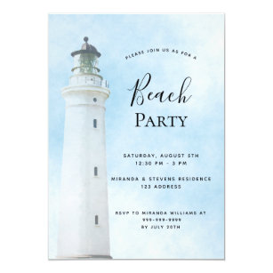 Ocean Lighthouse Invitations | Zazzle AU