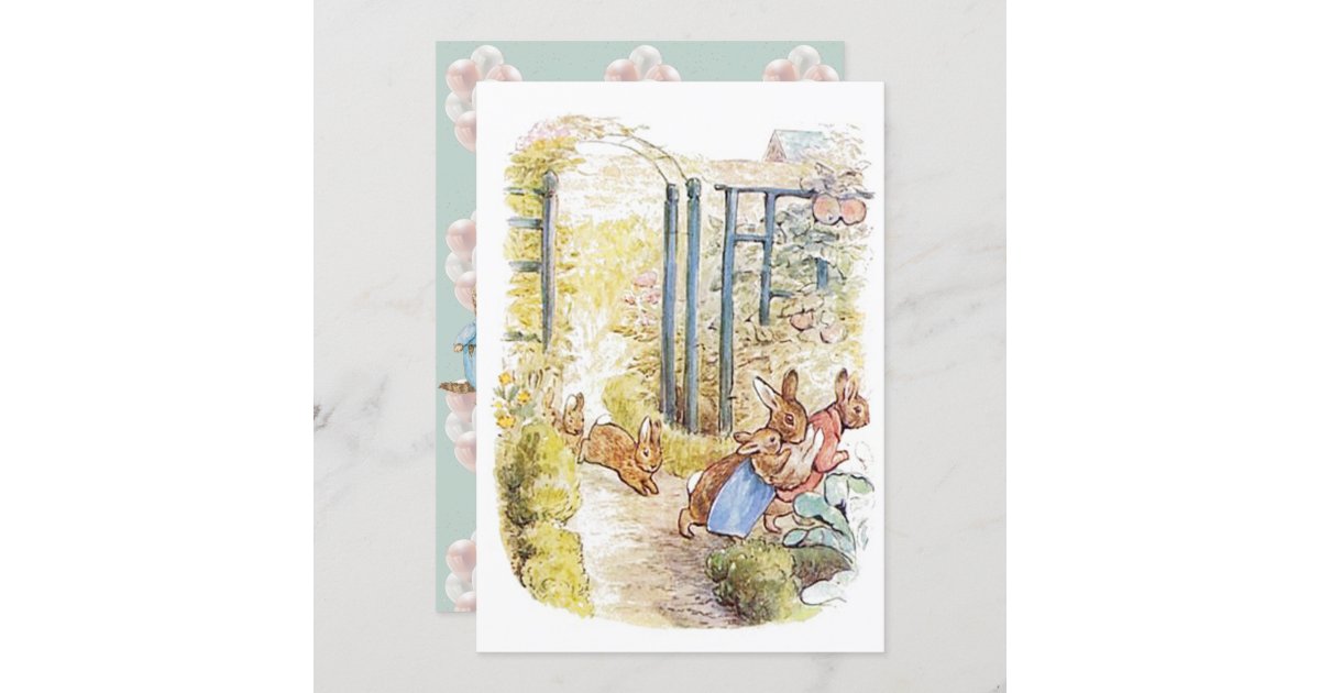 Beatrix Potter Birthday Party Invitation | Zazzle
