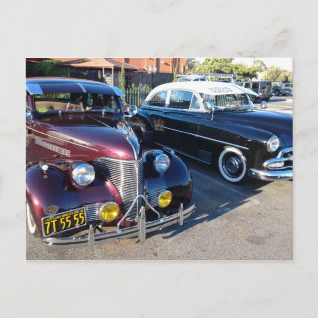 Beautiful Classic Cars at the Car Show Postcard | Zazzle